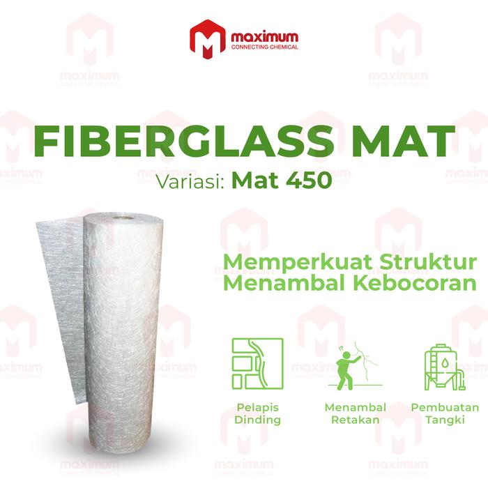 Jual Serat Fiber Aquaproof - Fiberglass Matt - Fiber Glass Mat 1 Roll ...
