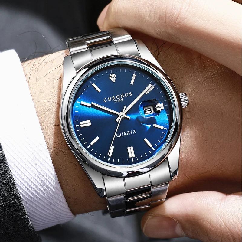 Jam Tangan Lelaki, Jenama CHRONOS, Mewah, Kalis Air, Berkilau, - TikTok ...