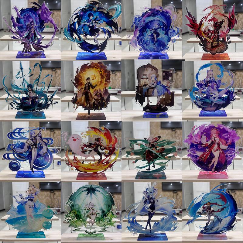 Genshin Impact All Figures Standee Anime Secondary Element Decoration ...