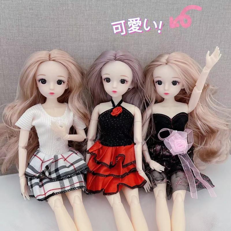 Anak Patung Barbie, Mata Realistik 3D, 30cm, Set Puteri, 20-Joint ...