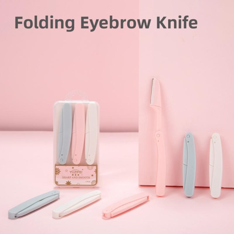 1PC Folding Eyebrow Tool Safe Anti-Scratch Women Ladies Makeup - TikTok ...