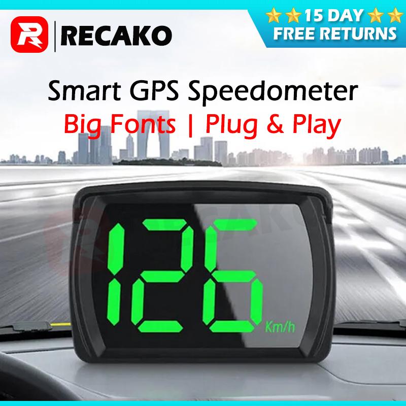 Universal Car HUD Headup Display KM/H MPH GPS Digital Dual Chips ...