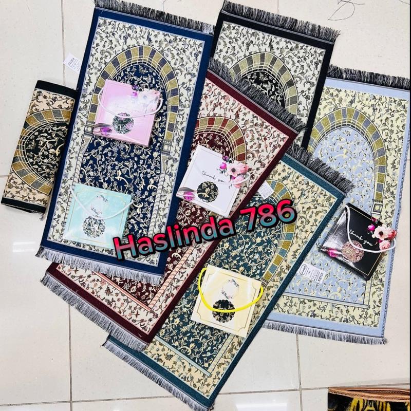 SAJADAH MUKA & BOX SKALI TENUN TURKEY 35×70CM DOOR GIFT - TikTok Shop ...