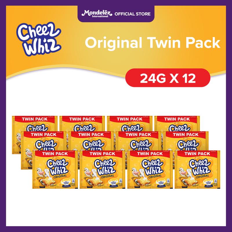 Cheez Whiz Twin Pack - Original Cheese Spread 24g with Vitamin - TikTok ...