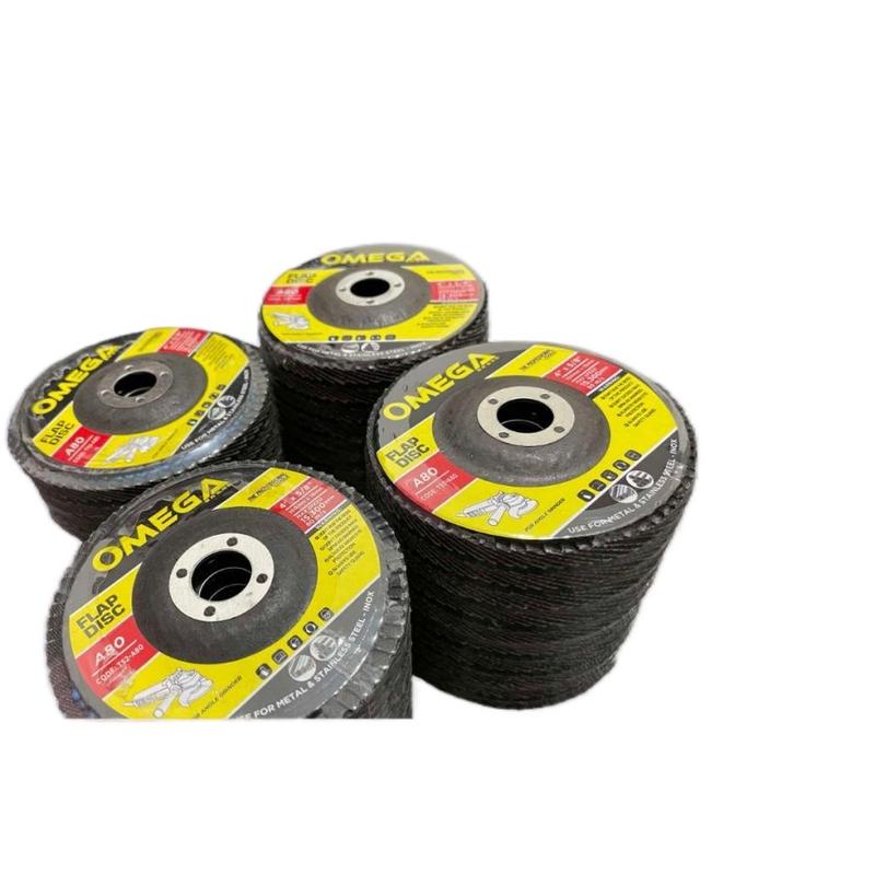 Omega Flap Disc 4” Grits 40,60,80,100,120,180,240,320,400 Bala - TikTok ...