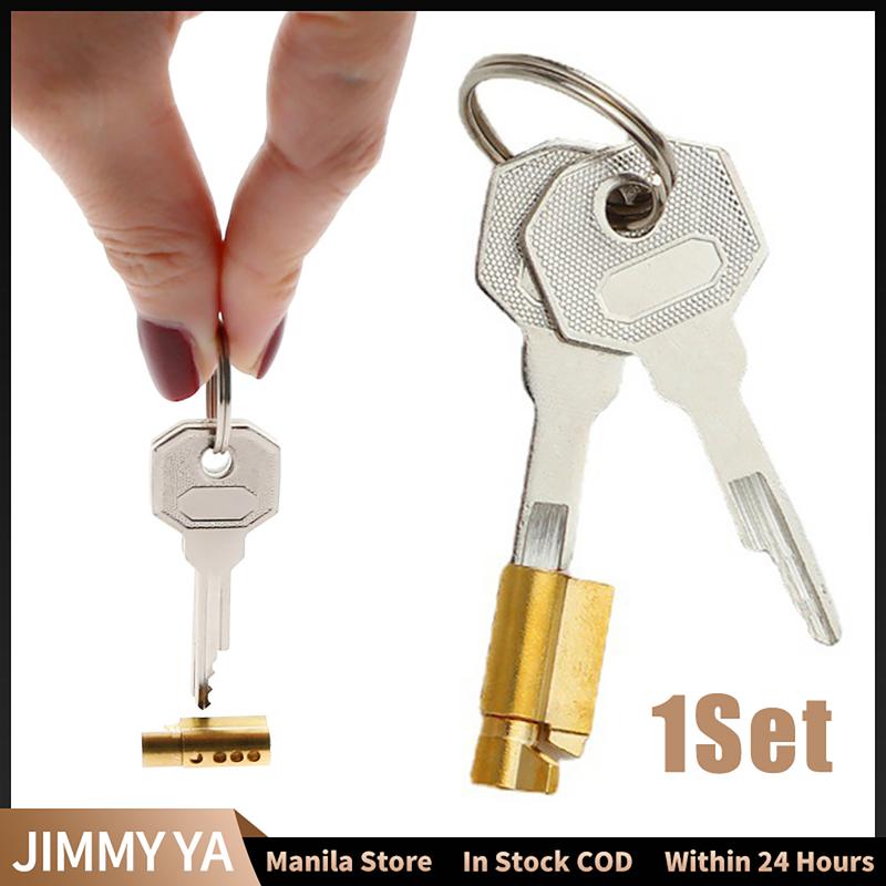 Cylinder Lock Solid Brass Construction Serrated Shaped Keys With ...