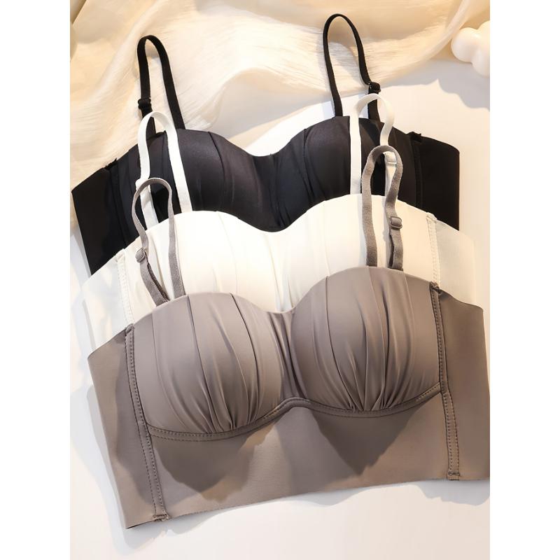 Wireless Comfort 3-Pack Sexy Strapless Bandeau Bras - Seamless - TikTok ...