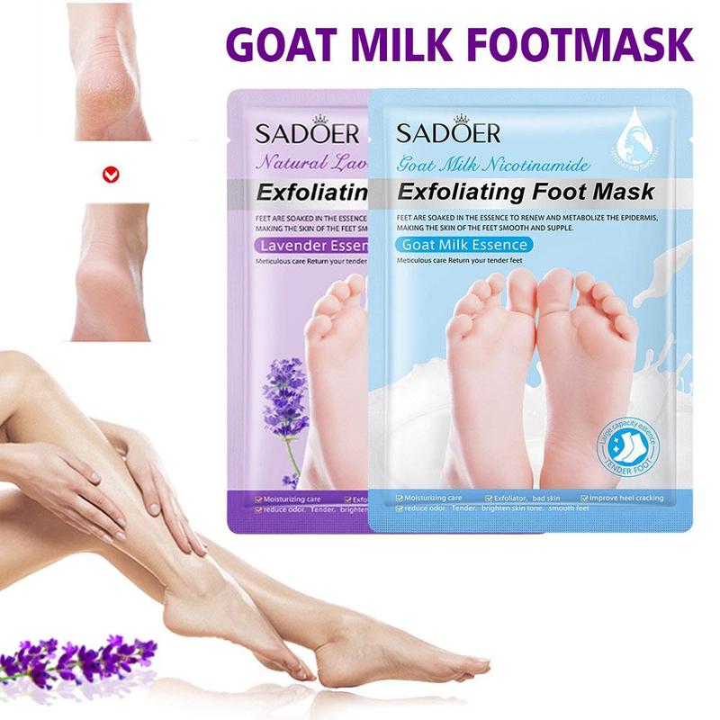 SADOER Lavender Exfoliating Foot Mask Wearable Peeling Care Mask ...