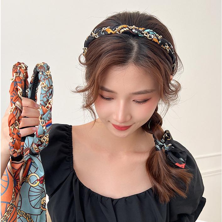 Retro Strap Hair Hoops Women'S New Daily Weaving Headwear Binding ...