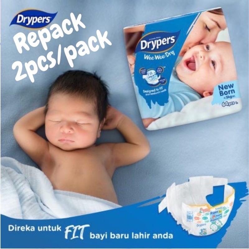 2pcs Repack Newborn Drypers Wee Wee Dry Cheap Murah Baby Maternity ...