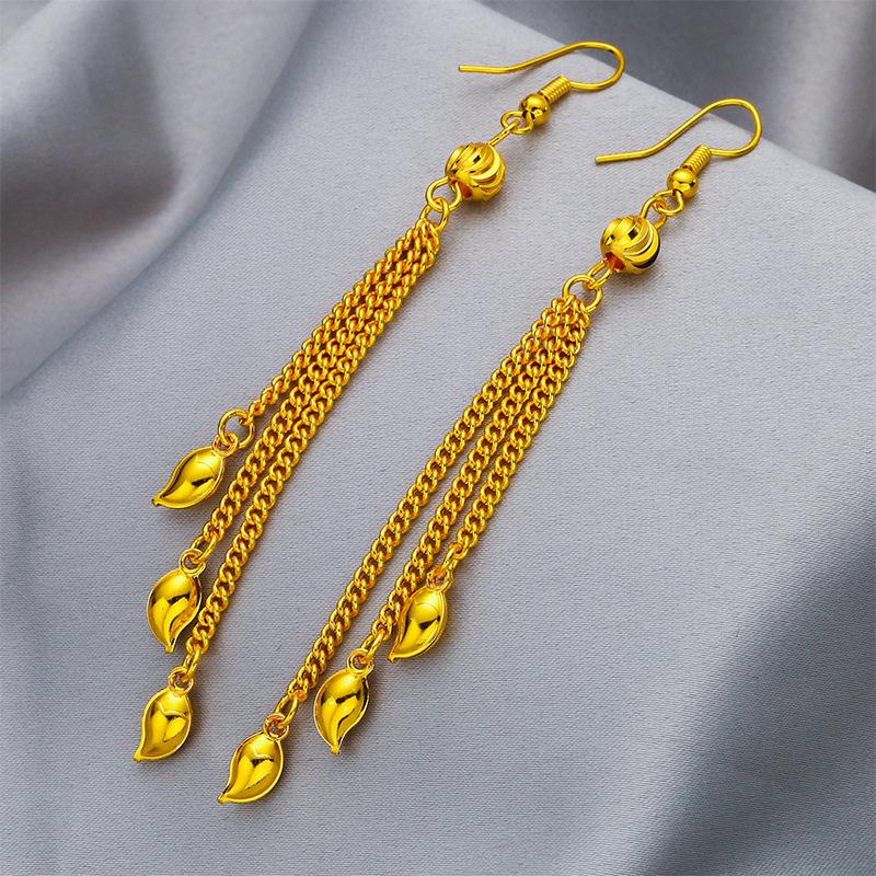 Anting-anting wanita, anting-anting rumbai emas, pasir pokok - TikTok ...