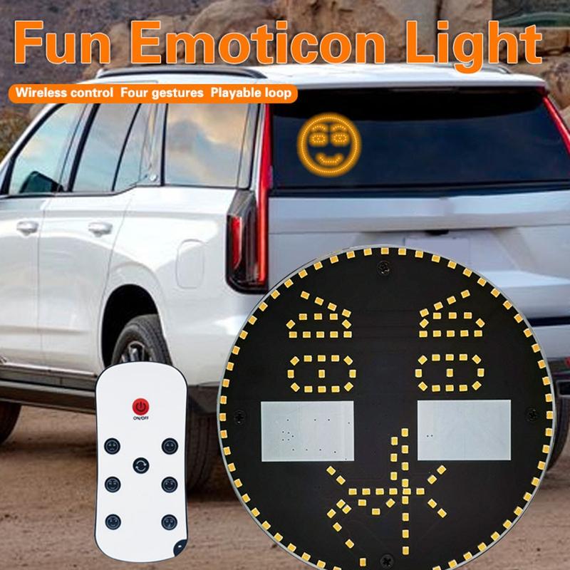Creative Fun Gesture Lamp Car Interior Rear Windshield Hand Gesture ...