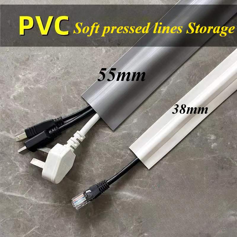100cm PVC Flexible Cable Trunking Concealed Wiring Trunking Exposed ...