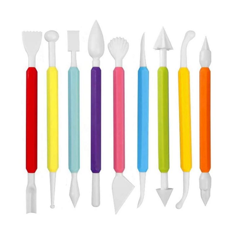 9Pcs Fondant Modeling Tools Set, Paste for Cake Decorating, Cake ...