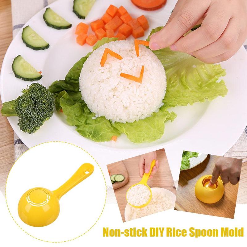 Non-stick DIY Rice Spoon Mold Creative Semicircle Rice Accessories ...