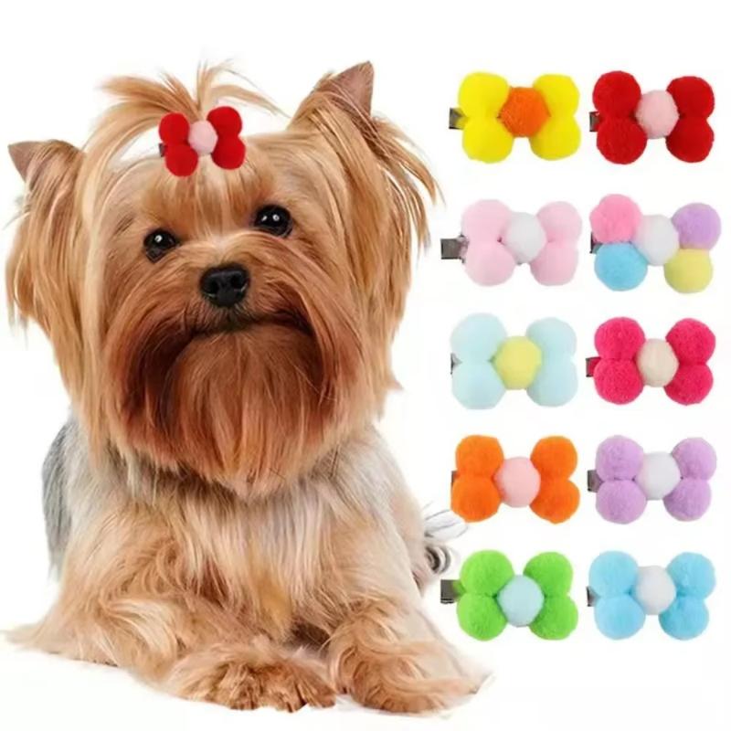 Candy Colors Pet Dog Hair Bows Clips Grooming Tools Pet Products ...