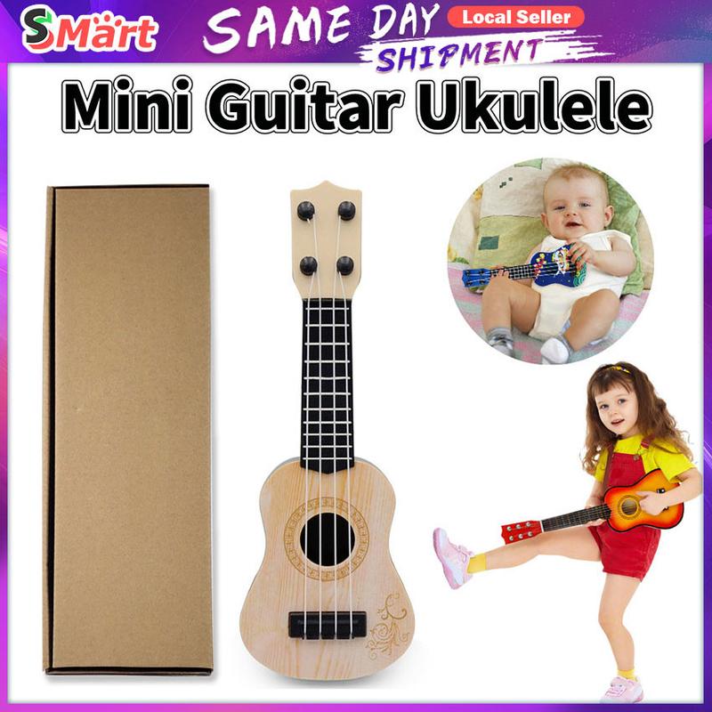 Kids Ukulele Guitar Toy 4 Strings Mini Model Miniature Musical - TikTok ...