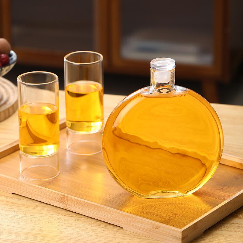 Round Borosilicate Glass Cold Brew Tea Bottle For Ice Tea - TikTok Shop ...