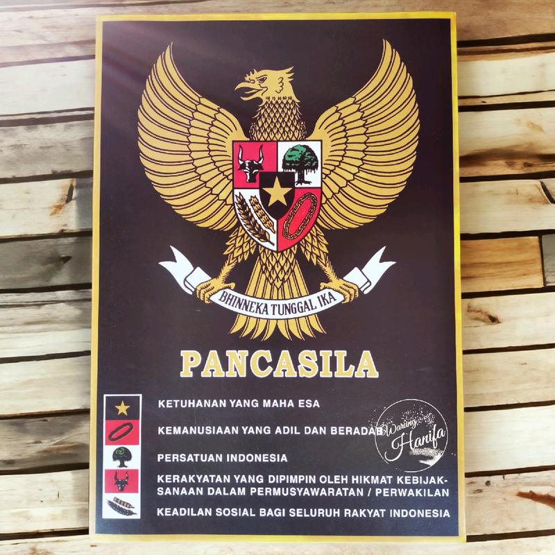 Poster Edukasi Gambar Burung Garuda Pancasila Besar - Shop | Tokopedia