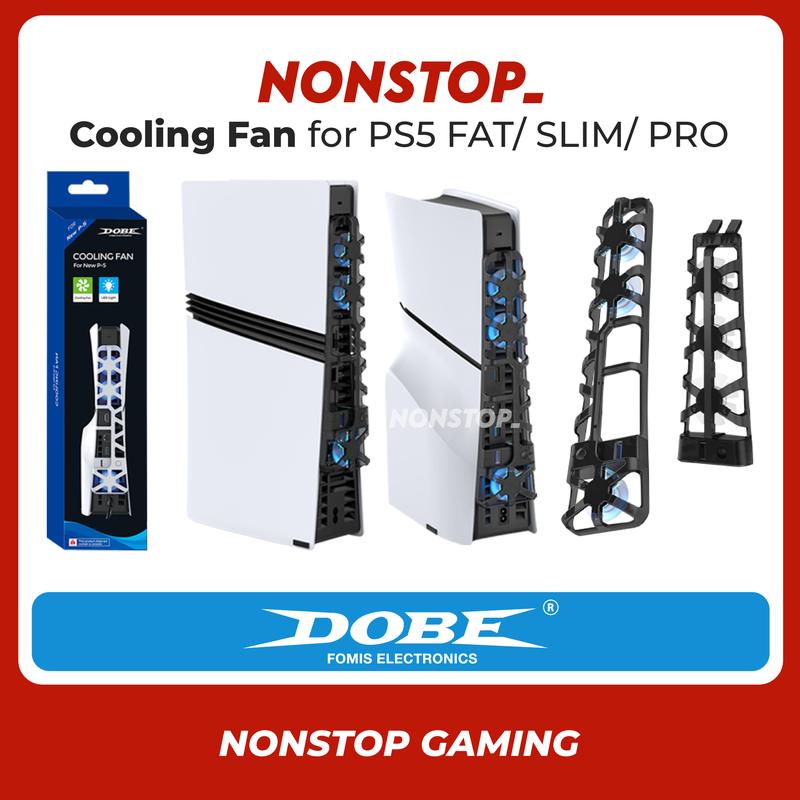 DOBE PS5 Fat Slim Pro Kipas Penyejuk Cooling Fan Three Hight - TikTok ...