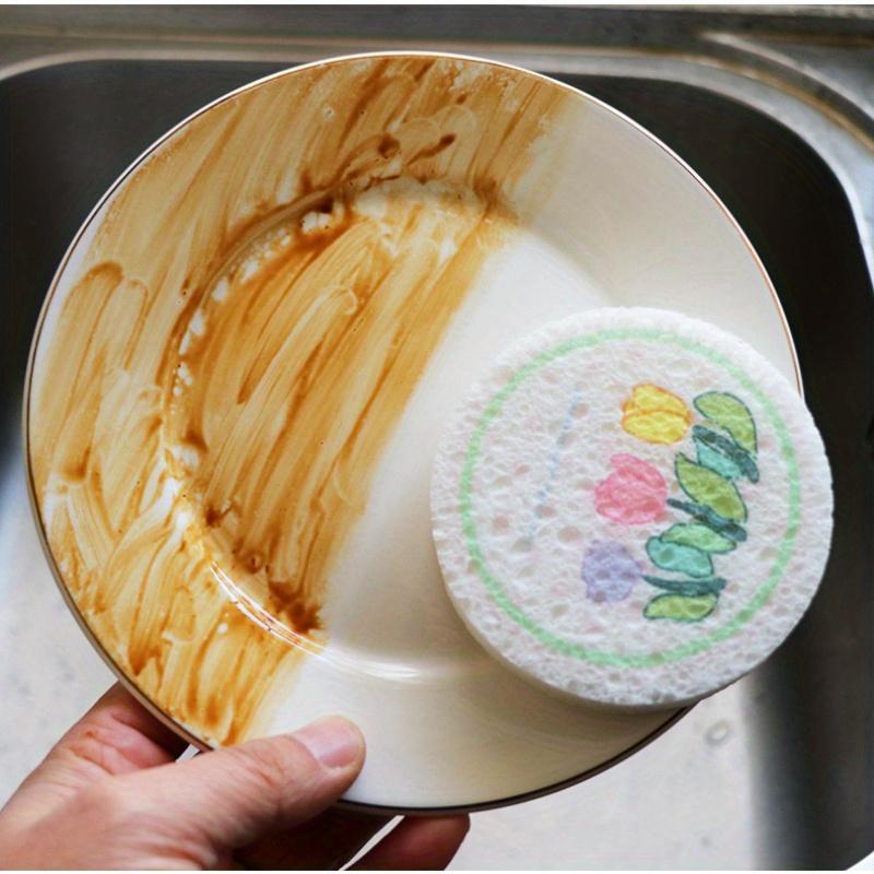 Span Basuh Periuk Berus Bunga Bulat Kreatif, Pulpa Kayu Mampat ...