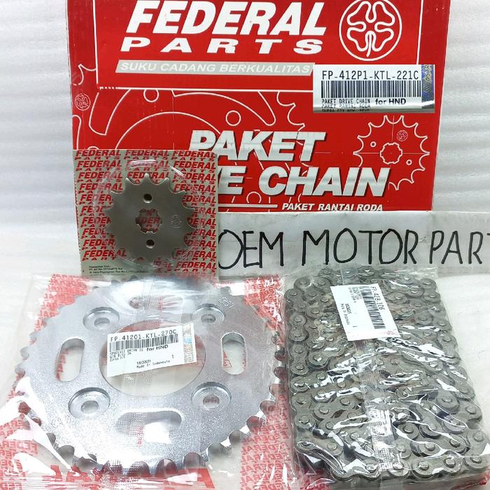 Jual Gear Set Gir paket Honda SUPRA FIT NEW, REVO, GRAND KTL-221C Paket ...