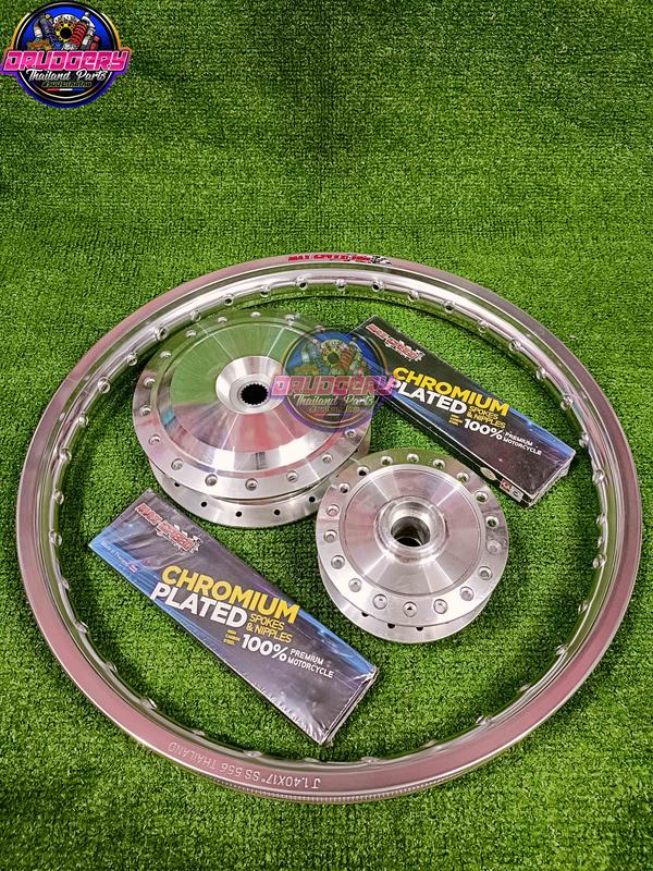 HONDA CLICK 125 / CLICK 150 RIM SET THAILAND CONCEPT CHROME HUB ...