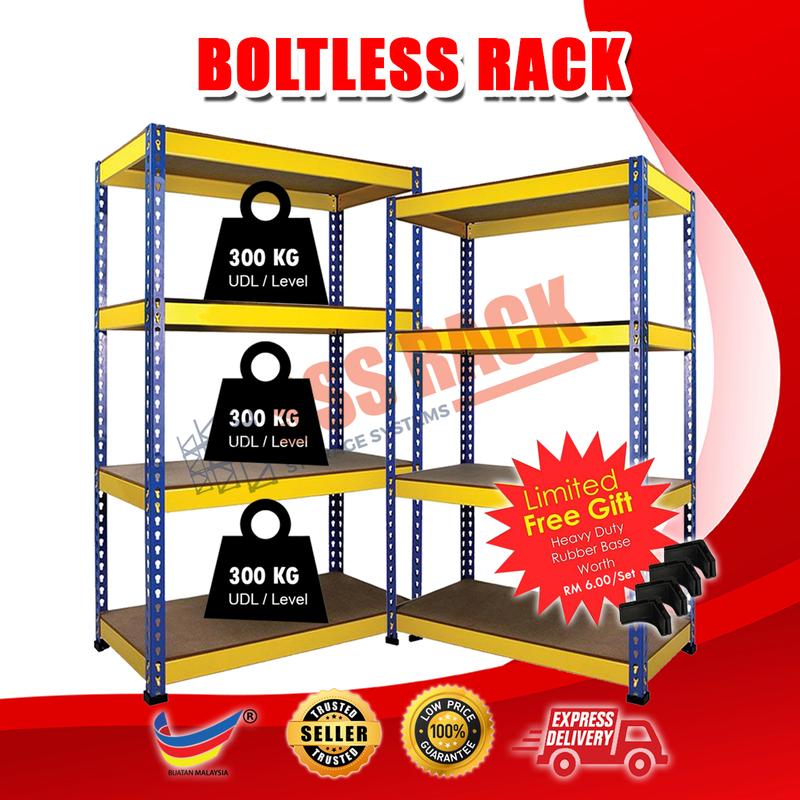 [ YELLOW BLUE ] HEAVY DUTY Boltless Rack Home , Store & Warehouse ...