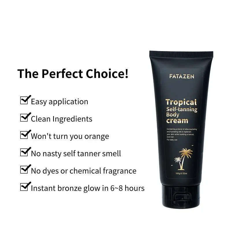 Tropical Self Tanning Comfort Body Cream, 1 Piece Tropical Self-Tan ...