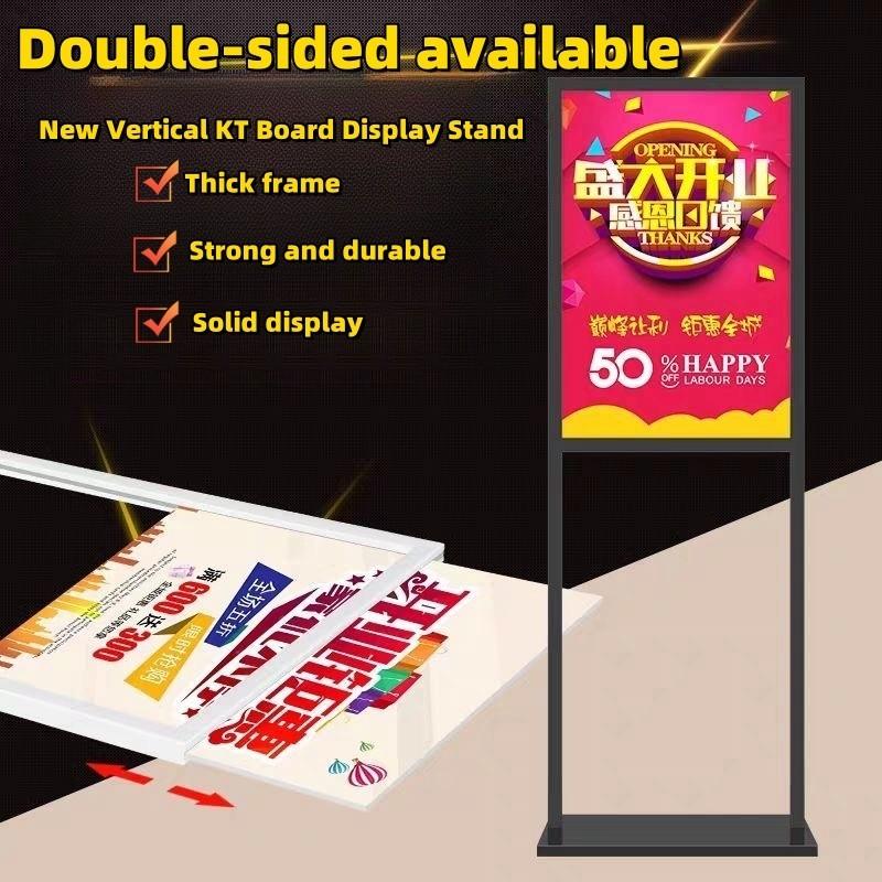 Double Pole Standing Sign Display Stand KT Board Display Stand - TikTok ...
