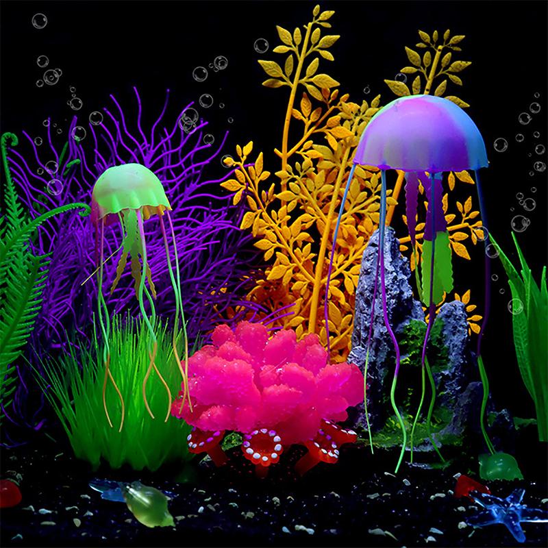 1PC DIY Accessories Glowing Silicone Fake Jellyfish Artificial - TikTok ...