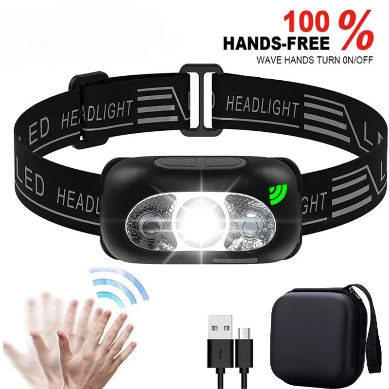 Lampu Kepala LED Baharu Lampu Kepala Sensor Kuat Boleh Caj USB - TikTok ...