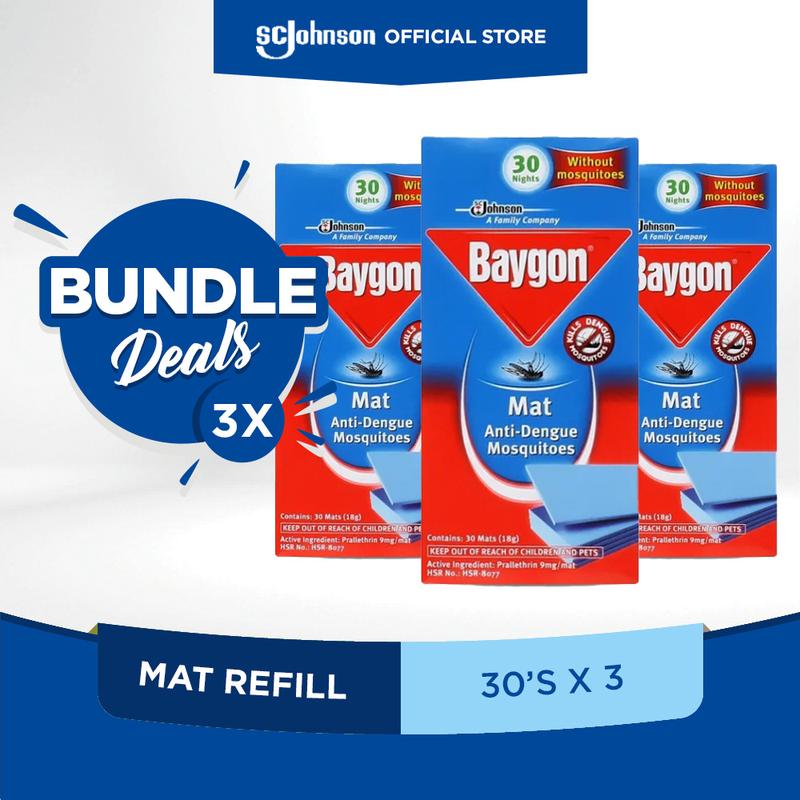 Baygon Mats - Refill 30s (PACK OF 3) - TikTok Shop Philippines