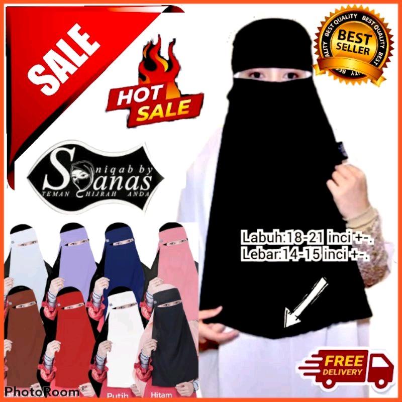 BEST SELLER NIQAB BASIC NIQAB BY SYANAS&KHAZANAHHIJAB - TikTok Shop ...