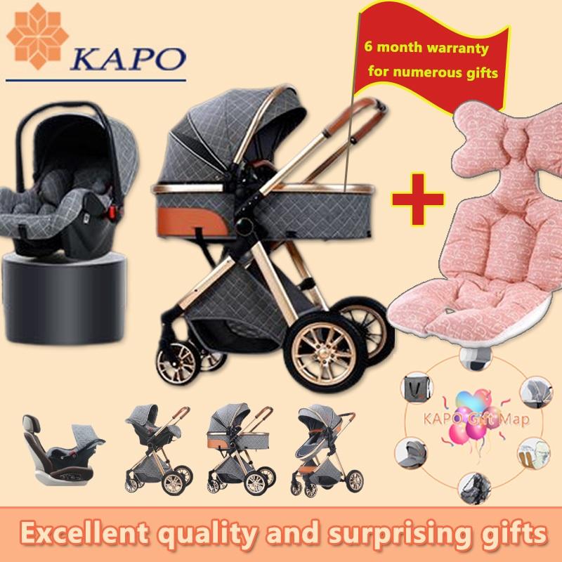 【HOT Sale】KAPO Foldable 3-in-1 Baby Stroller with Car Seat Aluminum ...