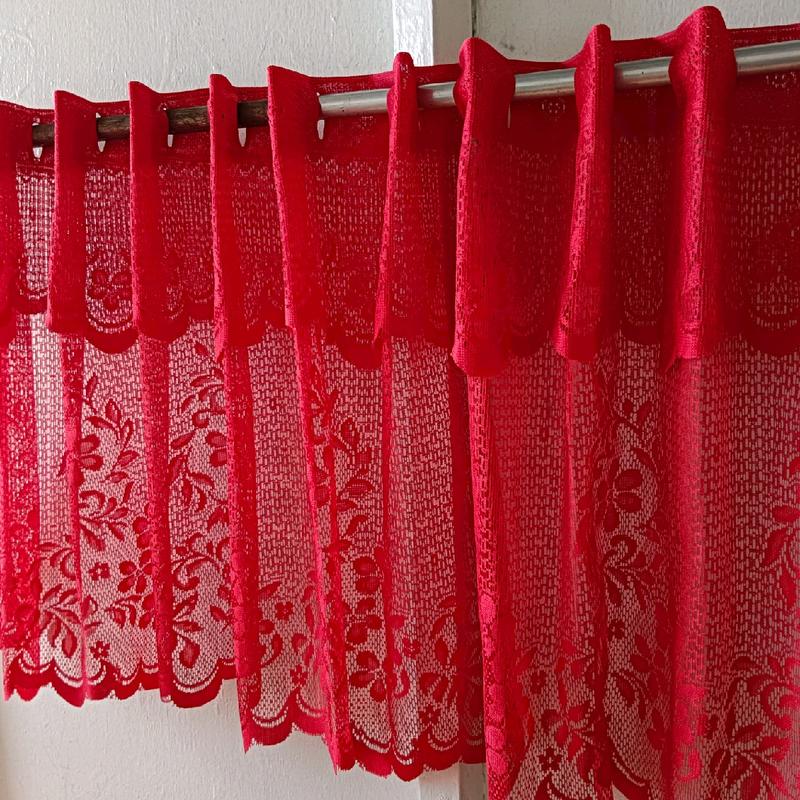 Valance lace curtain butas 150cm Width x 50 cm length - TikTok Shop ...