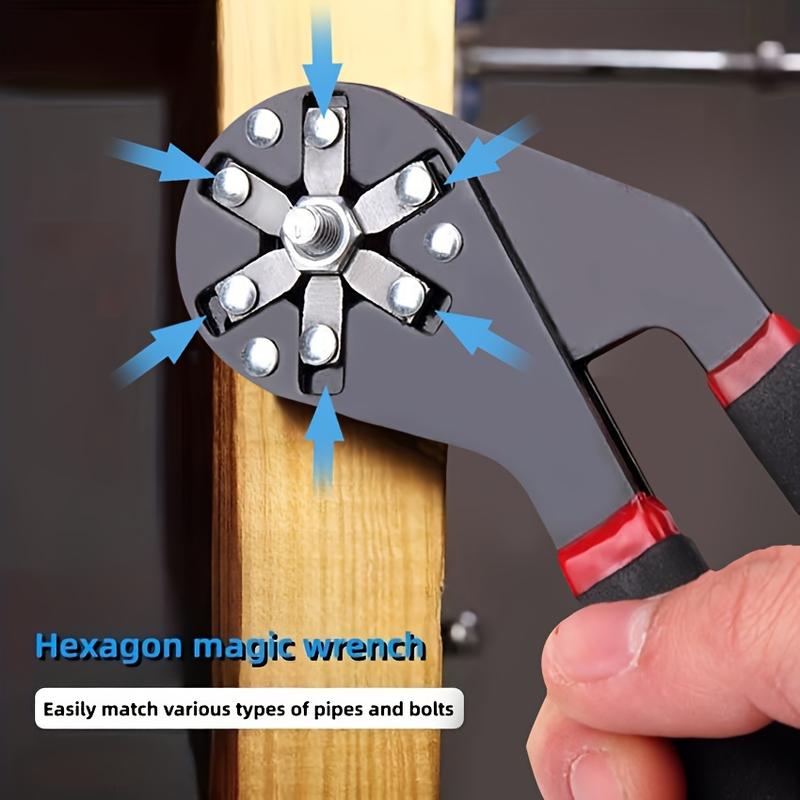 1pc 6inch/ 8inch Hexagonal Wrench, Torque Adjustable Wrench, Opening ...