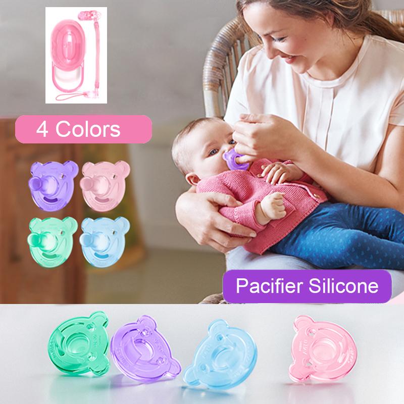 Baby Pacifier With Plastic Cover Sleeping Pacifier Newborn Baby ...
