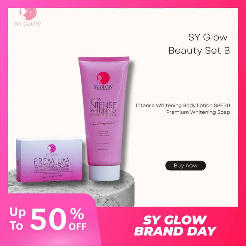 SY Glow Beauty Set B - Whitening Lotion and Soap | Alpha Arbutin ...