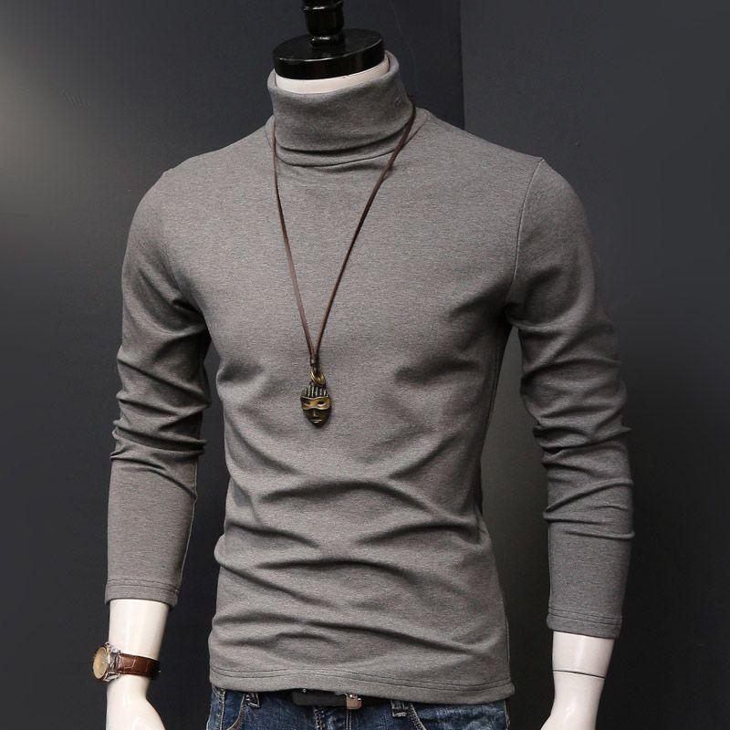 Kemeja Lapisan Asas Turtleneck, Koleksi 2024, Sesuai untuk Musim ...
