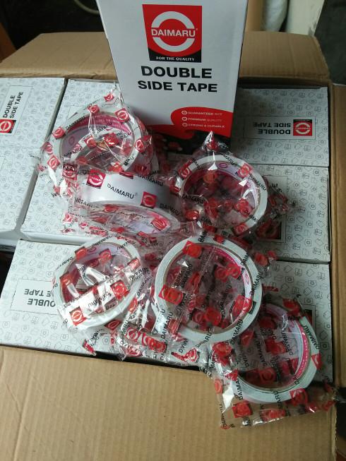 Double tape daimaru 1 inch 24mm x 12 Y putih - Shop | Tokopedia
