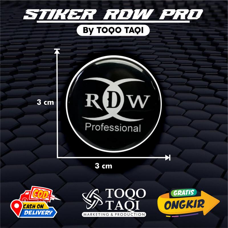 Stiker Timbul Emblem Logo RDW Bulat Miniatur Sound Audio terlaris ...