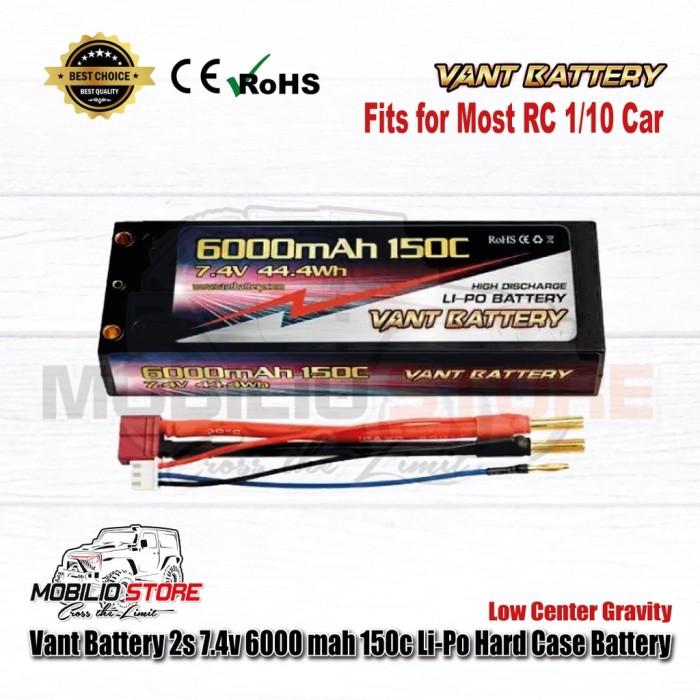 Jual Vant 2S 7.4V 6000 mAh 150C Li-Po LCG Graphene Hard Case Battery ...