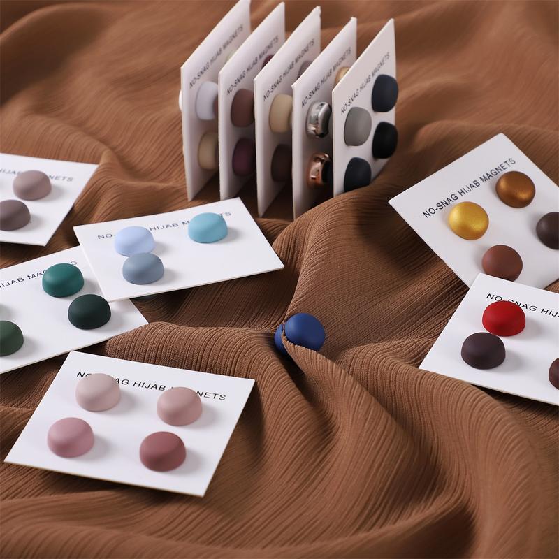 4PCS/Set Macaron Color Strong Magnet Pin for Hijab Pastel-color ...