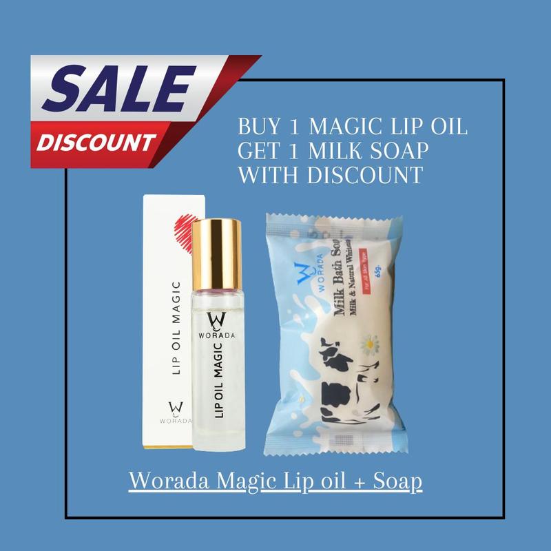 WORADA 2 IN 1 Whitening Soap And Magic Lip Oil Skincare Comfort ...
