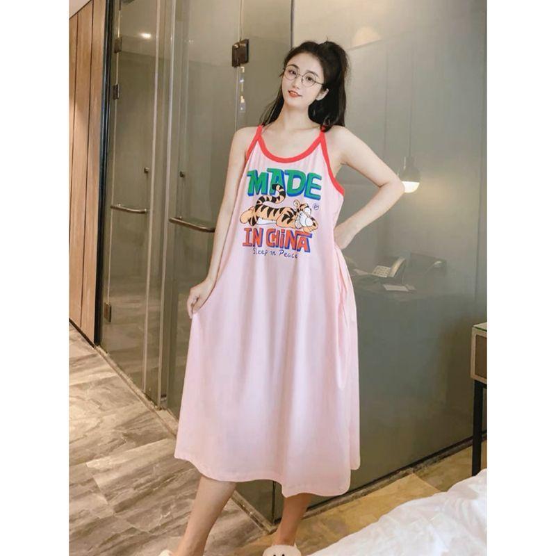 Baju Tidur Selipar, Cetakan Kartun Comel, Untuk Wanita, Longgar ...