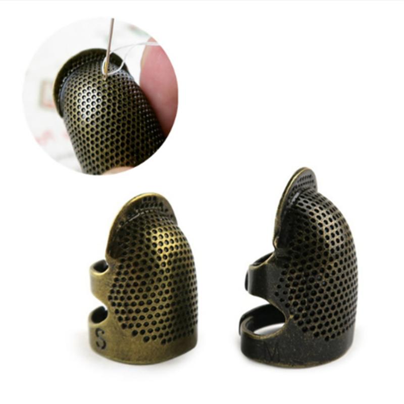 New Antique Metal Brass Sewing Thimble Needles Finger Protector DIY ...