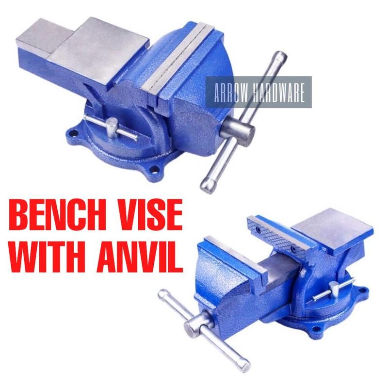Heavy Duty Bench Vise Swivel Base With Anvil 3”/4”/5”/6”/8”/10” - TikTok Shop Philippines