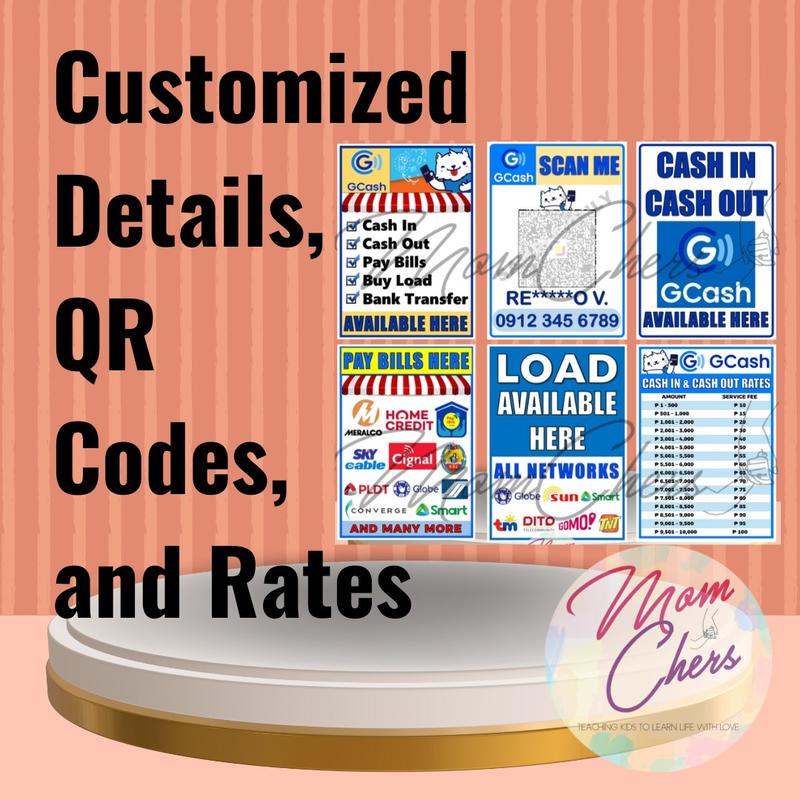 Laminated Signage or Poster for GCash Cash In Cash Out Rates - TikTok ...