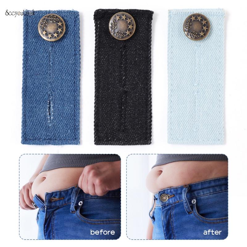 Pemanjangan pinggang untuk seluar jeans Uniseks, Gancu pinggang ...